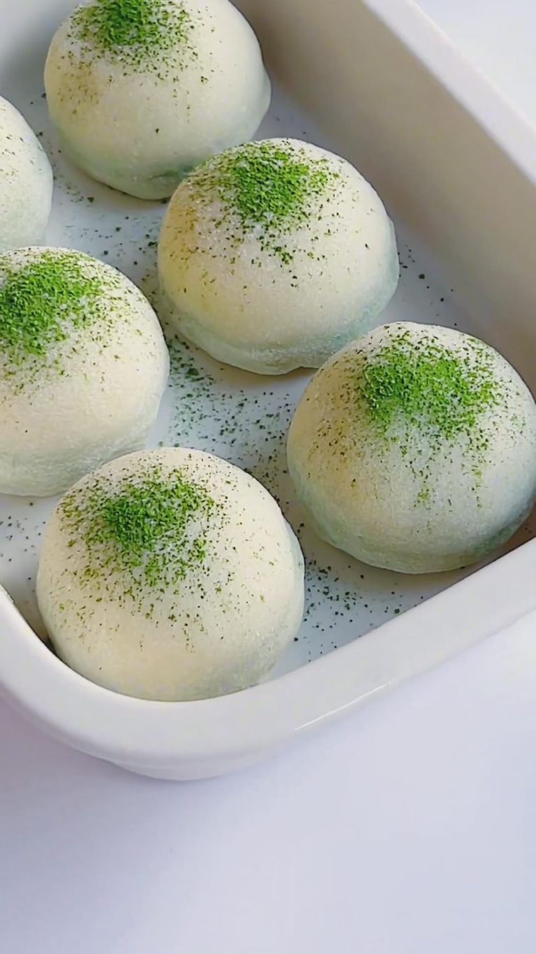 Matcha Cream Cheese Daifuku (Soft & Chewy Mochi Treat) - Cooking With Chun