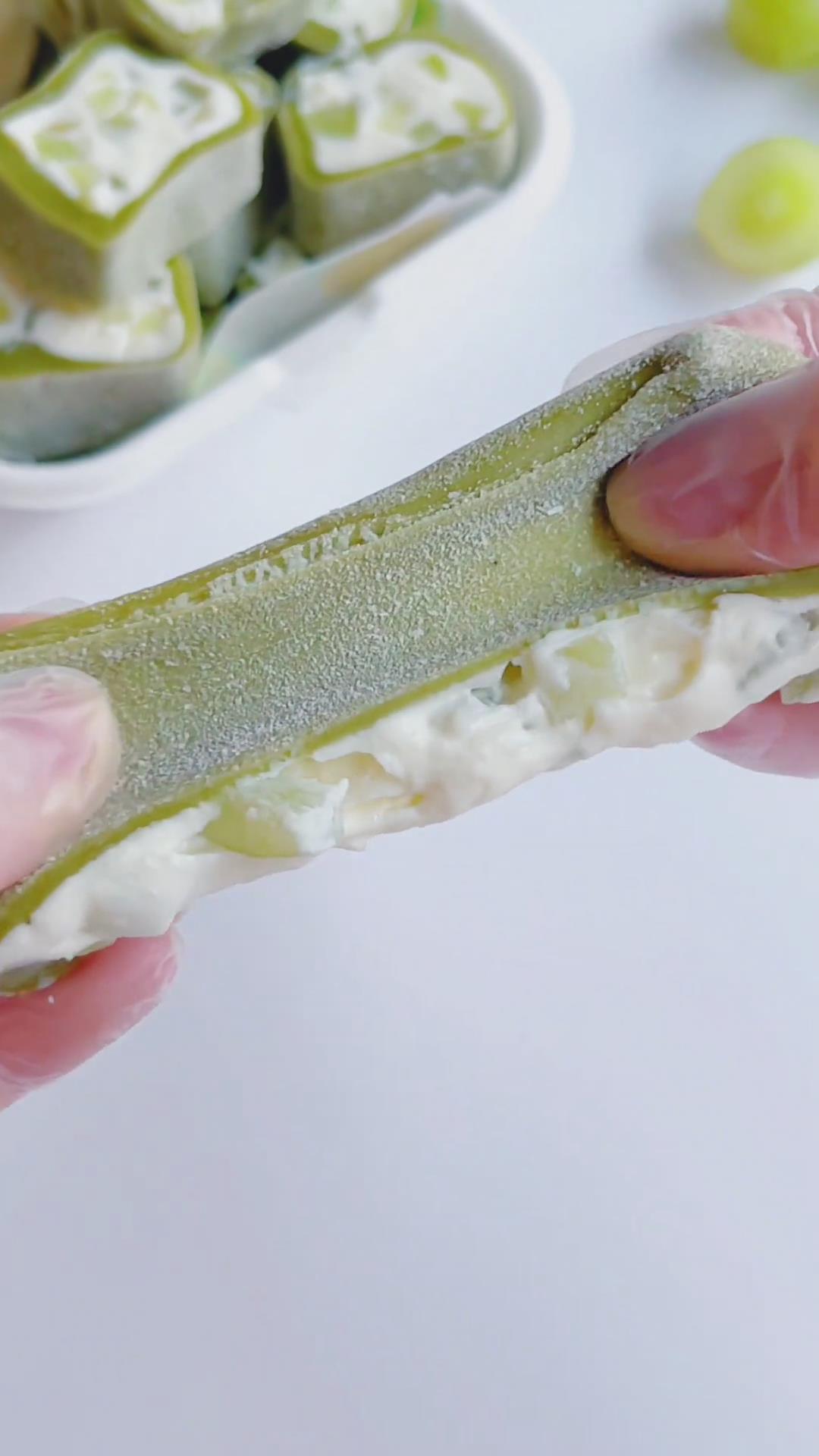 Matcha Grape Cream Cheese Mochi Bites - Cooking With Chun
