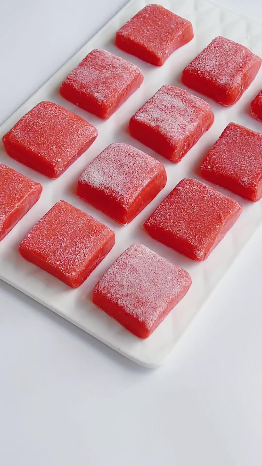 Real Fruit Watermelon Mochi Bites - Cooking With Chun