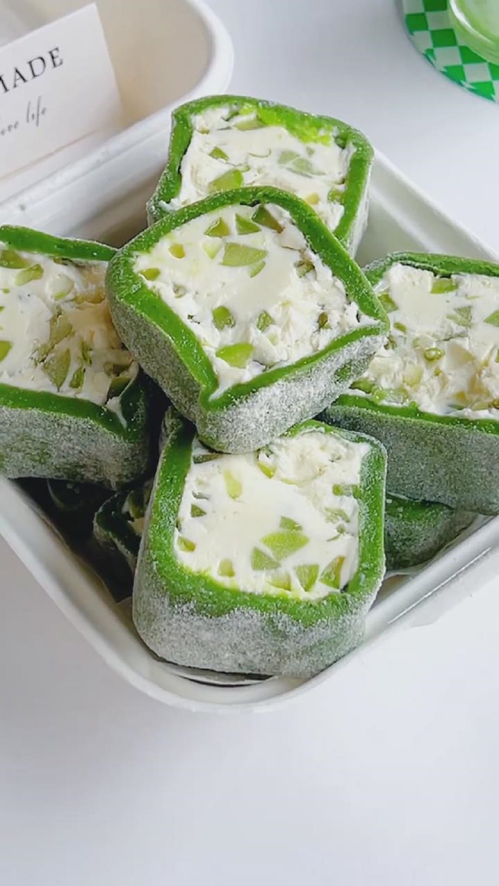 Green Grape Cream Cheese Mochi Bites - Cooking With Chun
