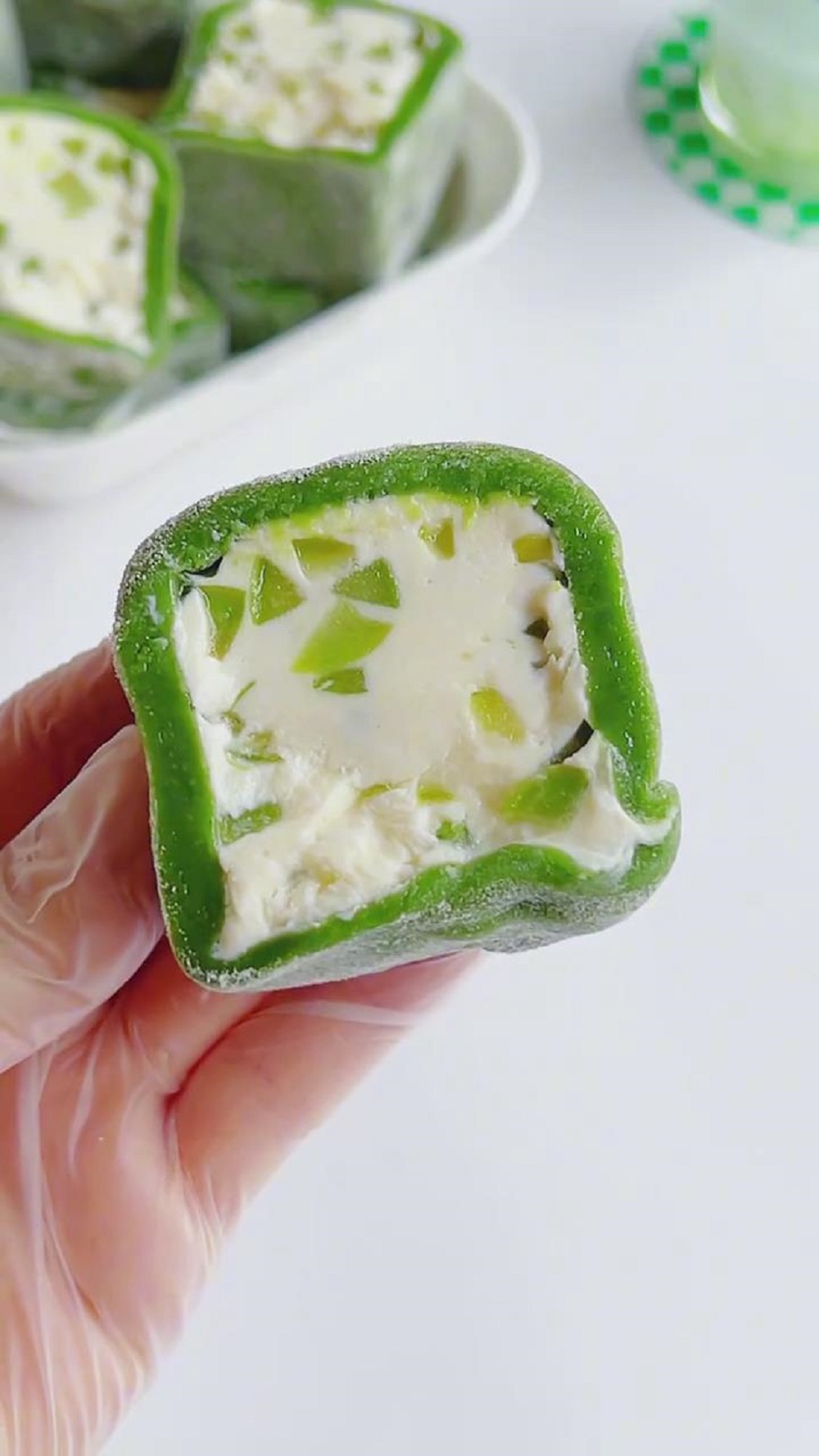 Green Grape Cream Cheese Mochi Bites - Cooking With Chun