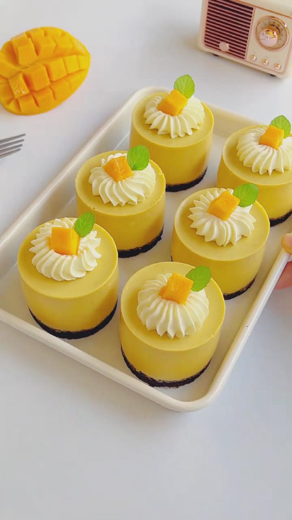 Mango Cheesecake Mousse Cups (No-Bake, Easy & Elegant) - Cooking With Chun