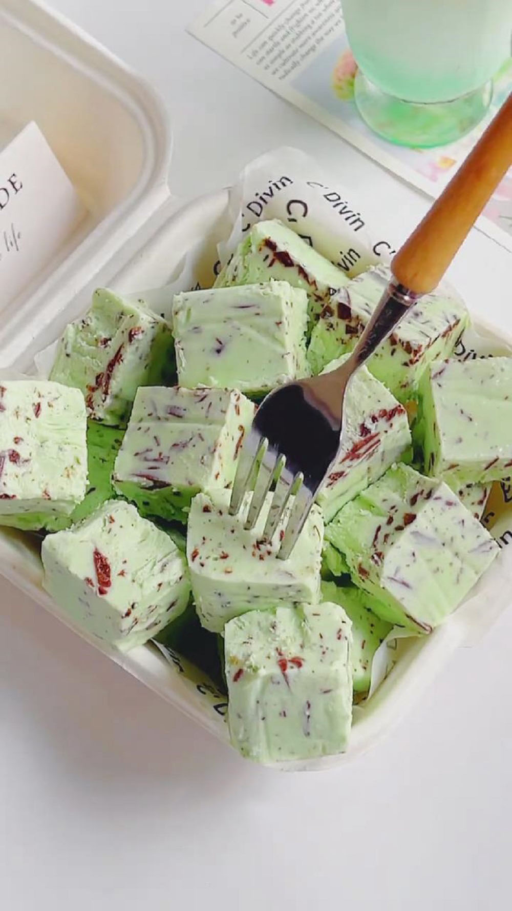 My No-Churn Mint Chocolate Ice Cream Bites - Cooking With Chun