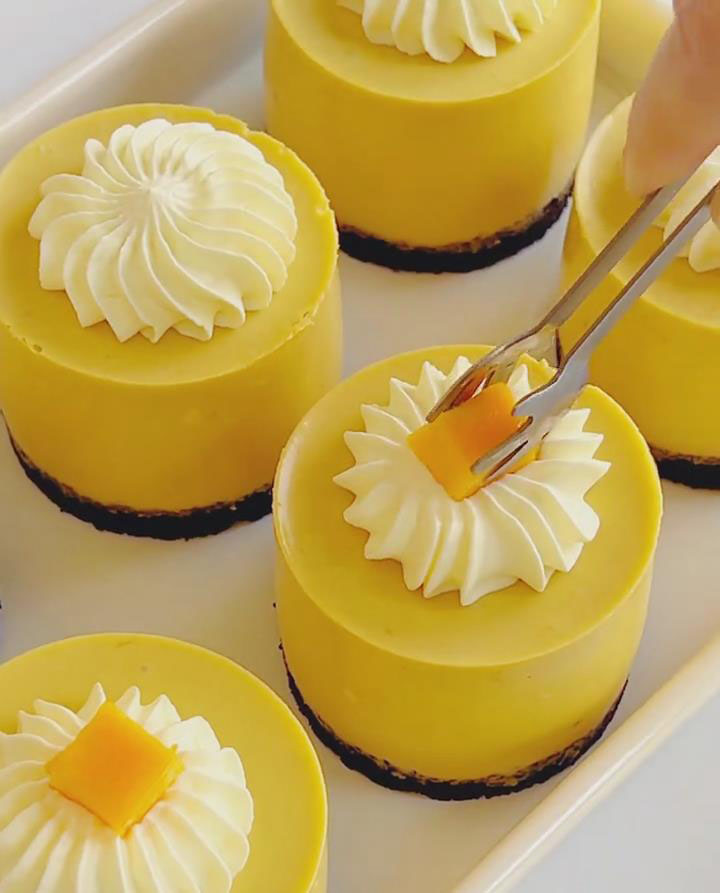 Mango Cheesecake Mousse Cups (No-Bake, Easy & Elegant) - Cooking With Chun