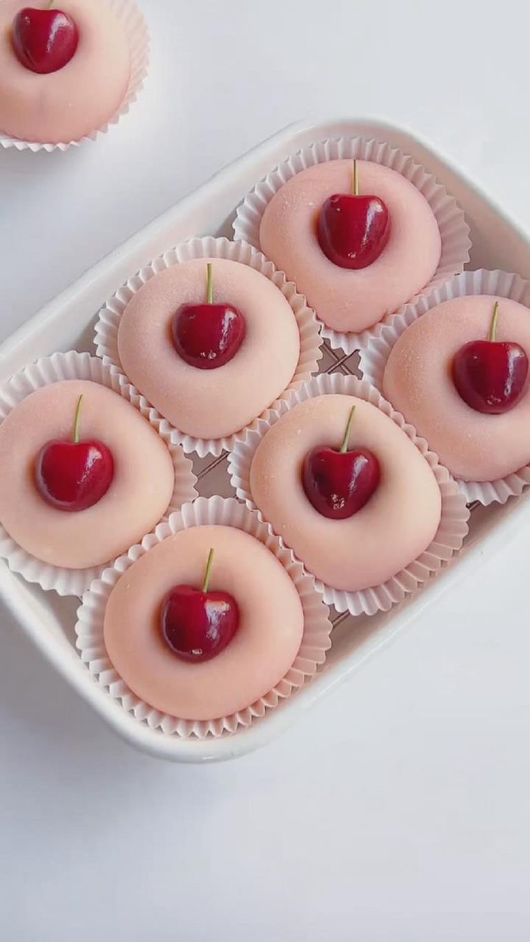 Cherry Mochi Recipe (Only a Few Ingredients!) - Cooking With Chun