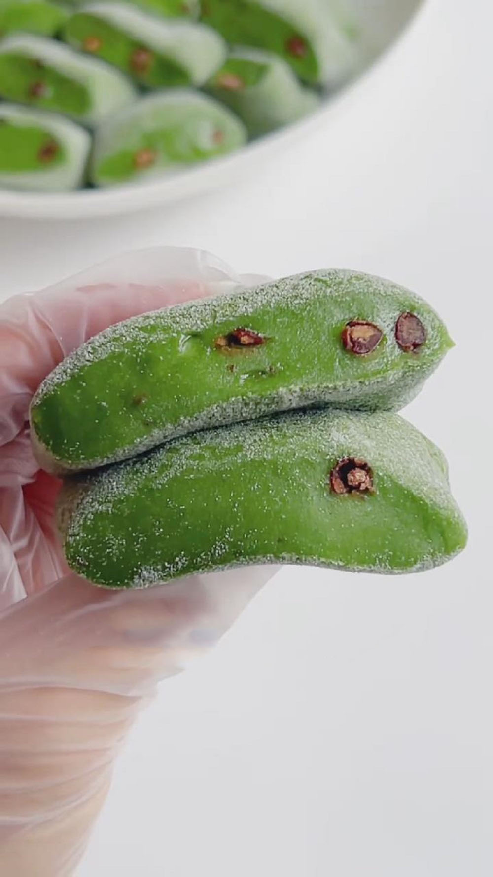 Matcha Red Bean Mochi (Easy Pan-Cooked Method!) - Cooking With Chun