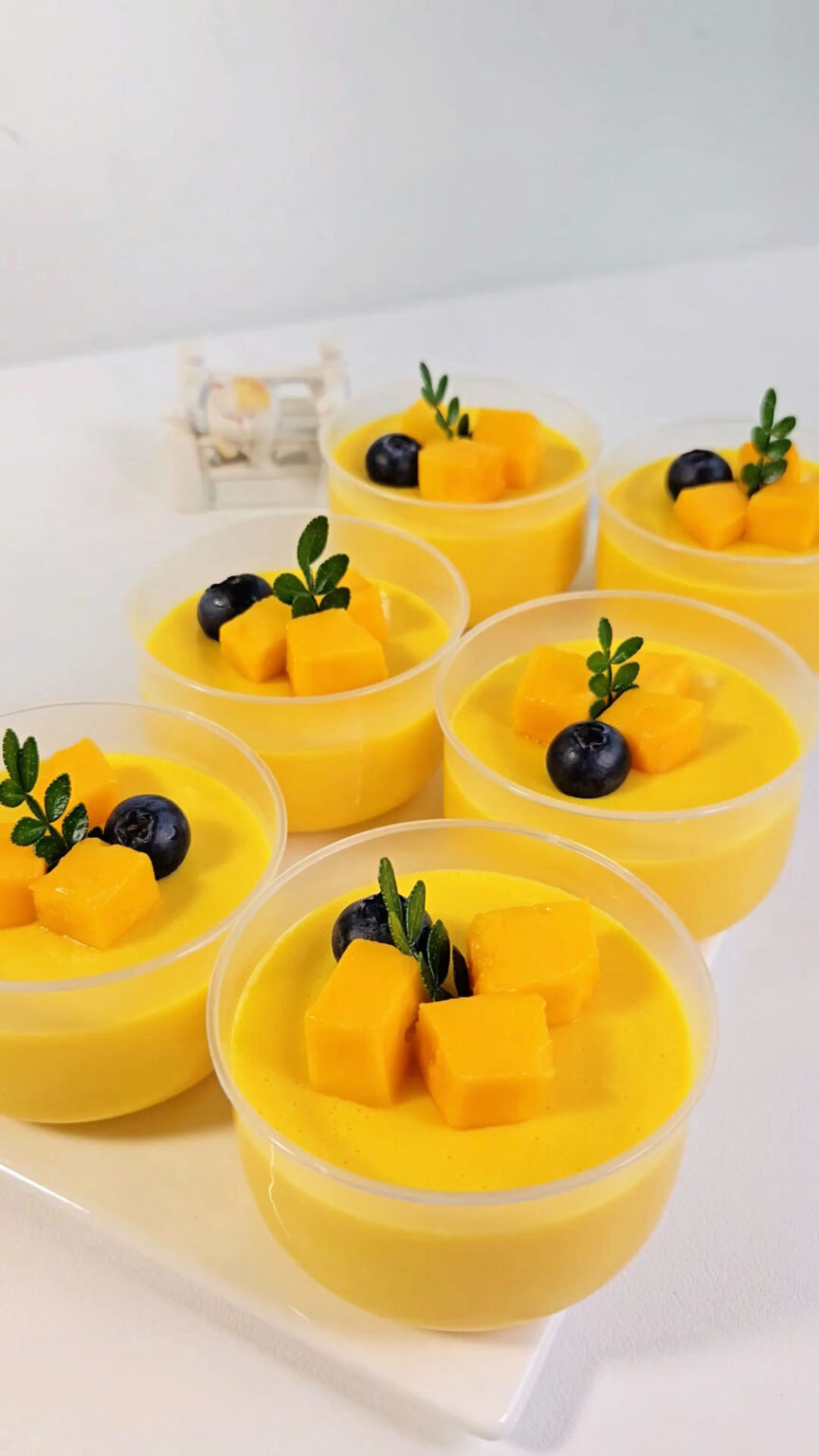 Easy Mango Pudding Recipe (Silky & No Grainy Texture!) - Cooking With Chun
