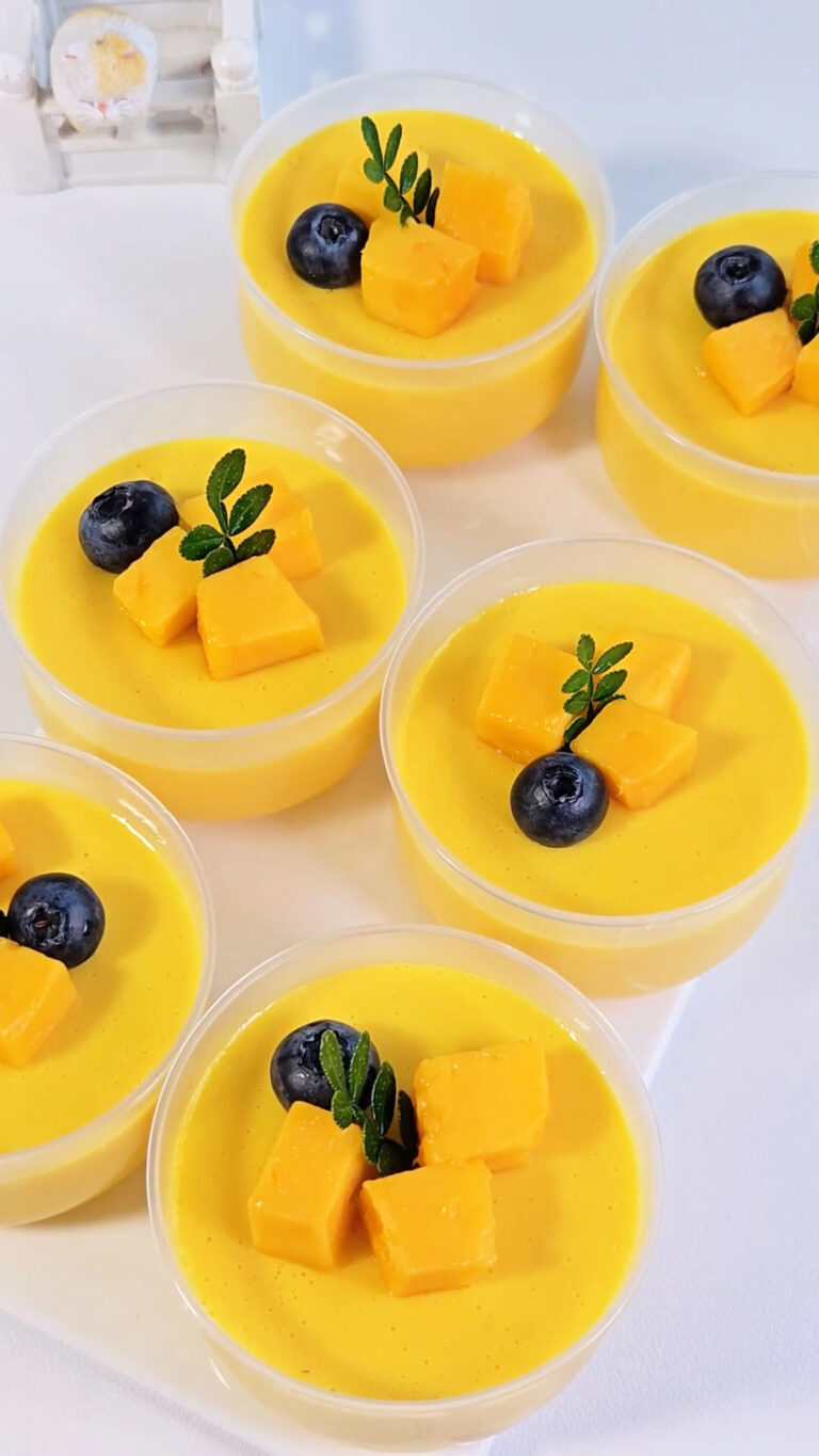 Easy Mango Pudding Recipe (Silky & No Grainy Texture!) - Cooking With Chun